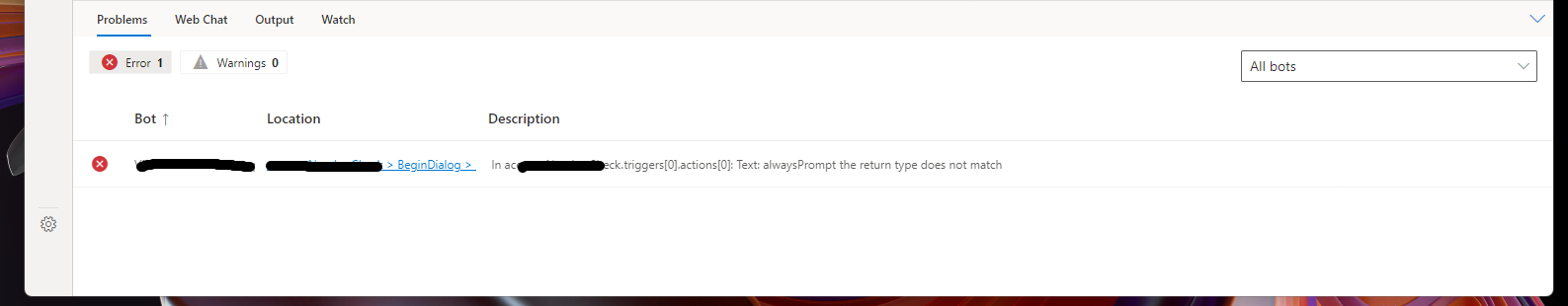 [CSS] PRO | COMPOSER | In .triggers[0].actions[0]: Text: alwaysPrompt the return type does not ...