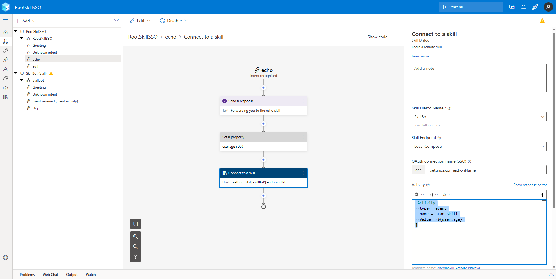 USER scope variable values do not transfer to skill when SSO is configured · Issue #9533 ...