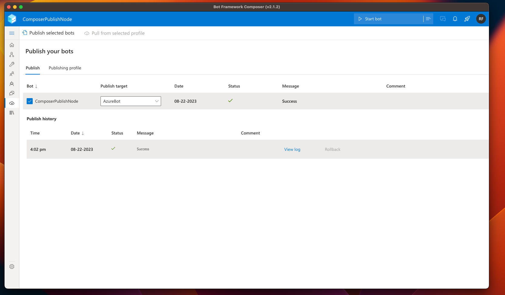 Unable to publish Azure bot though 'Import existing resources' alternative · Issue #8856 ...