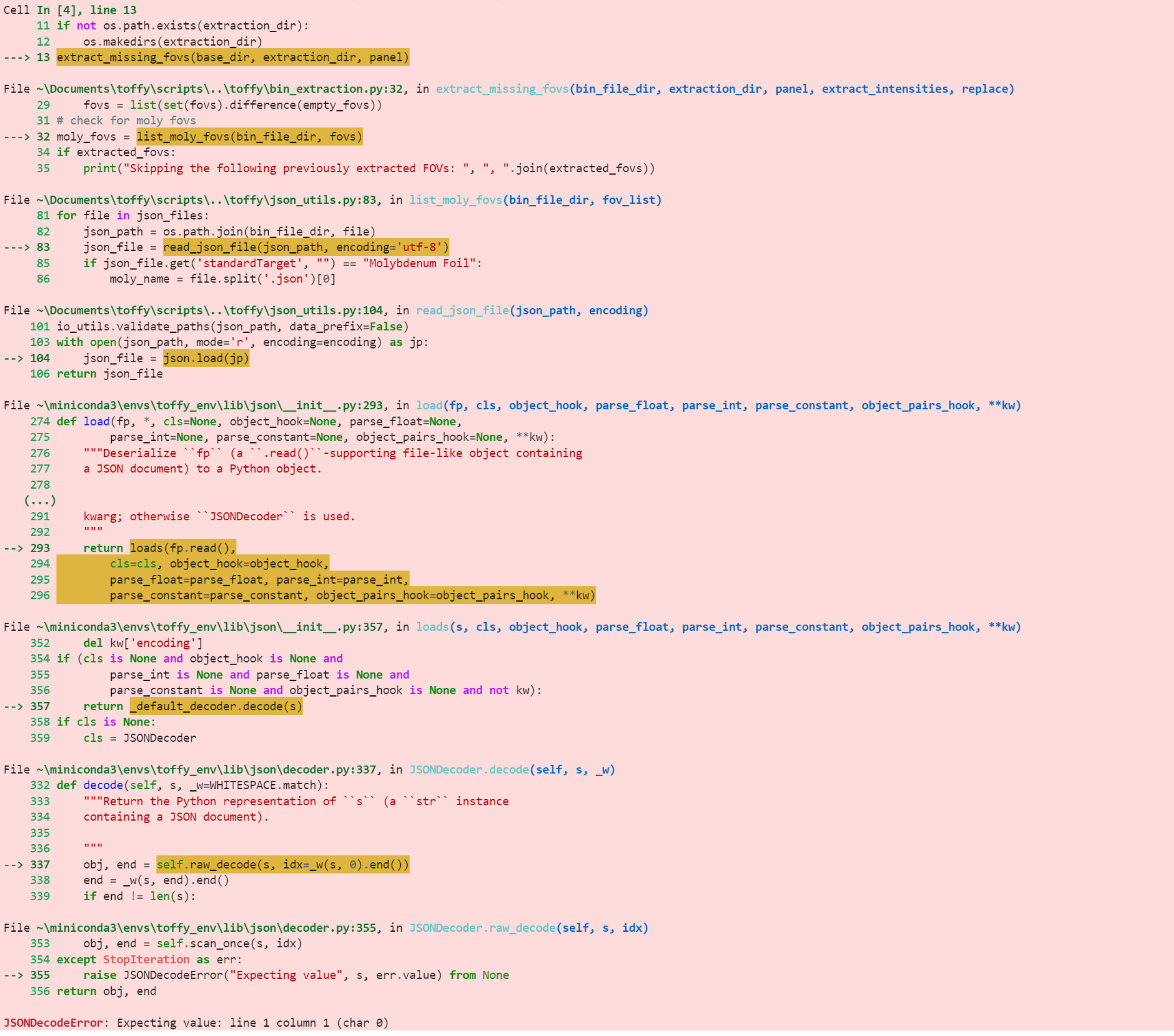 bin_extraction logic fails for run crash during first FOV · Issue #268 · angelolab/toffy · GitHub