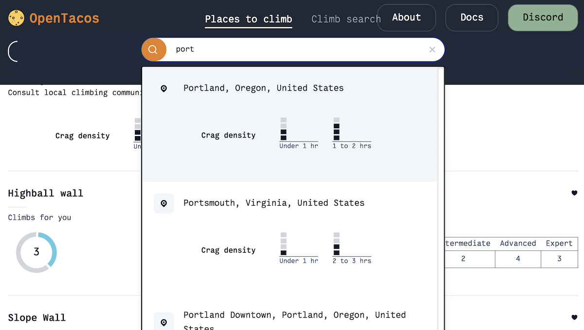 M2 release: Crag finder · Issue #178 · OpenBeta/open-tacos · GitHub