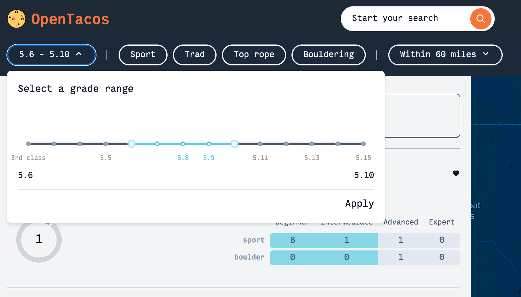 M2 release: Crag finder · Issue #178 · OpenBeta/open-tacos · GitHub