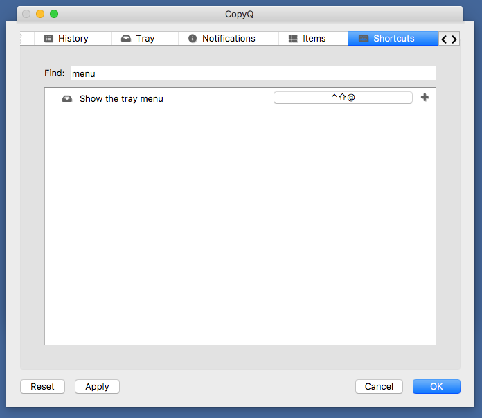[Usage]: Shortcut to call menu · Issue #938 · hluk/CopyQ · GitHub