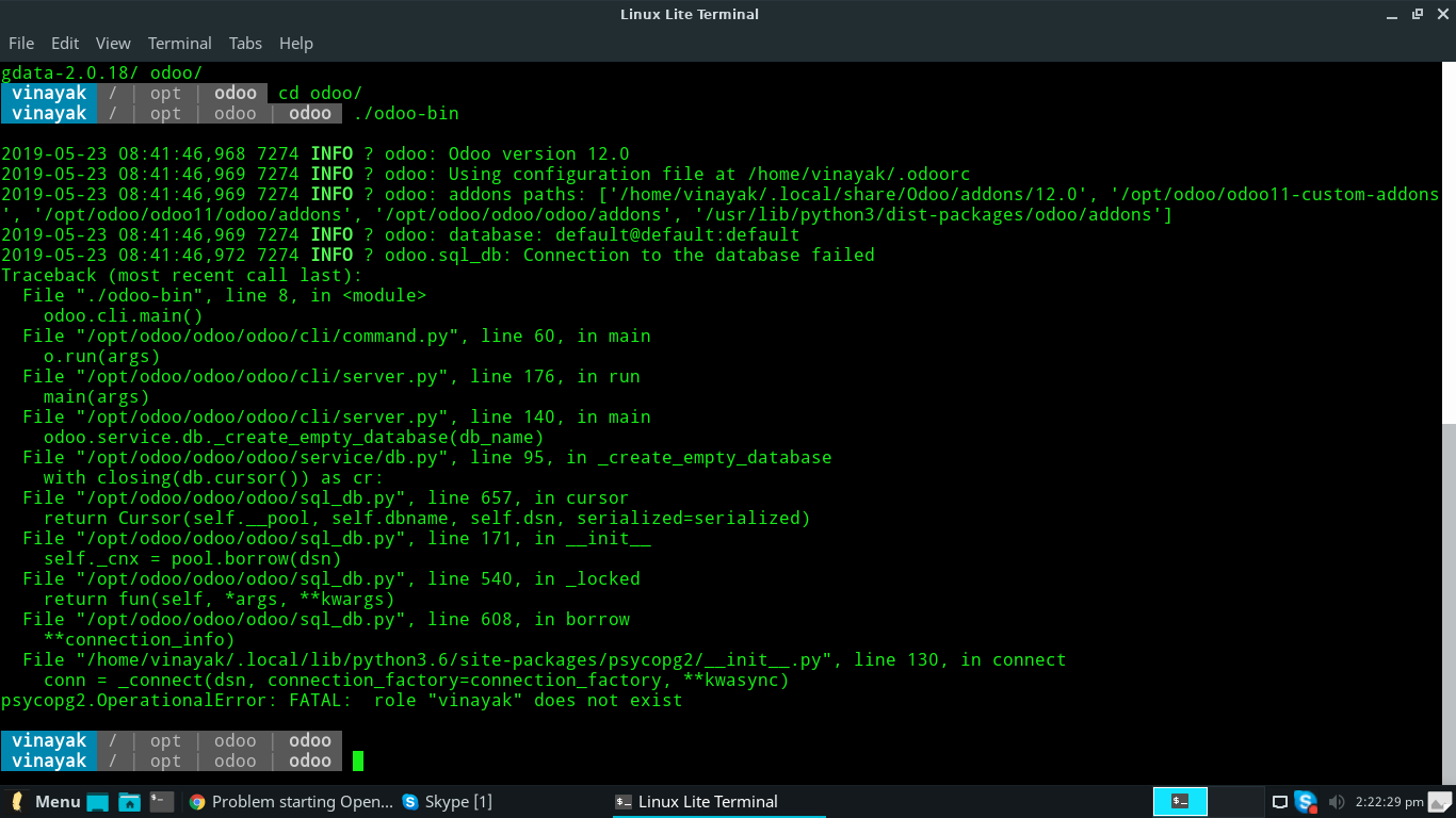Odoo Not Starting · Issue 33600 · Odoo Odoo · Github
