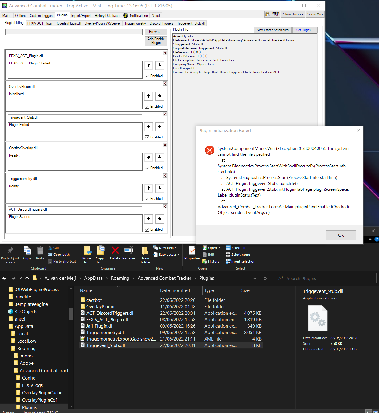 Cannot enable "Triggevent_sub.dll" · Issue #84 · xpdota/event-trigger · GitHub