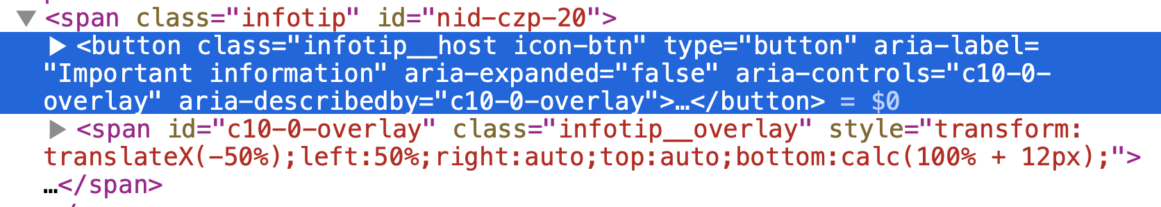 Ebay Infotip Invalid Aria Describedby Attribute Is Present · Issue 1080 · Ebayebayui Core
