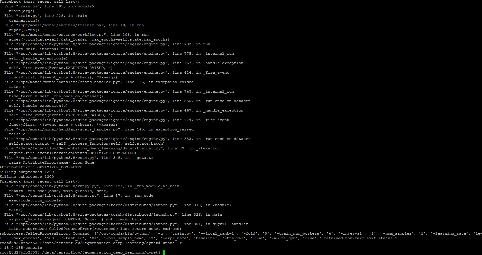 Dynet pipeline: problems with launching and tutorial · Issue #180 · Project-MONAI/tutorials · GitHub