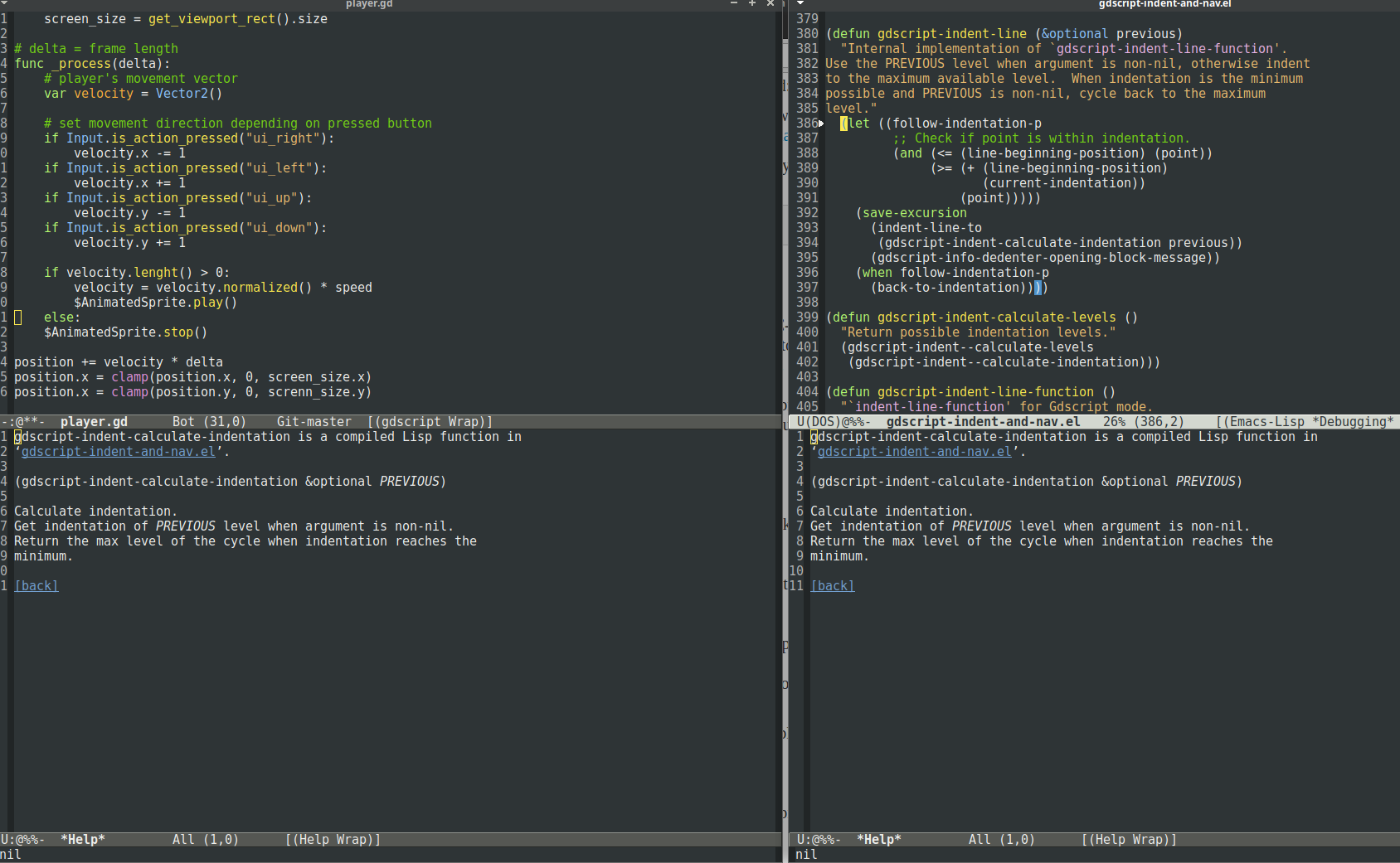 No 'tab' possible on 'else:' condition · Issue #52 · godotengine/emacs-gdscript-mode · GitHub