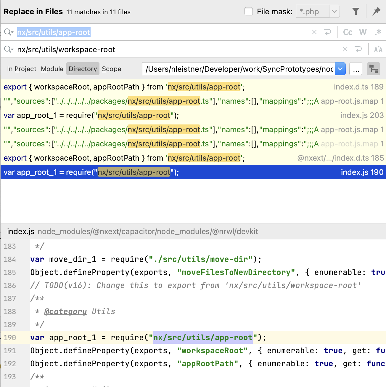 Capacitor: Cannot find module 'nx/src/utils/app-root' · Issue #849 · nxext/nx-extensions · GitHub
