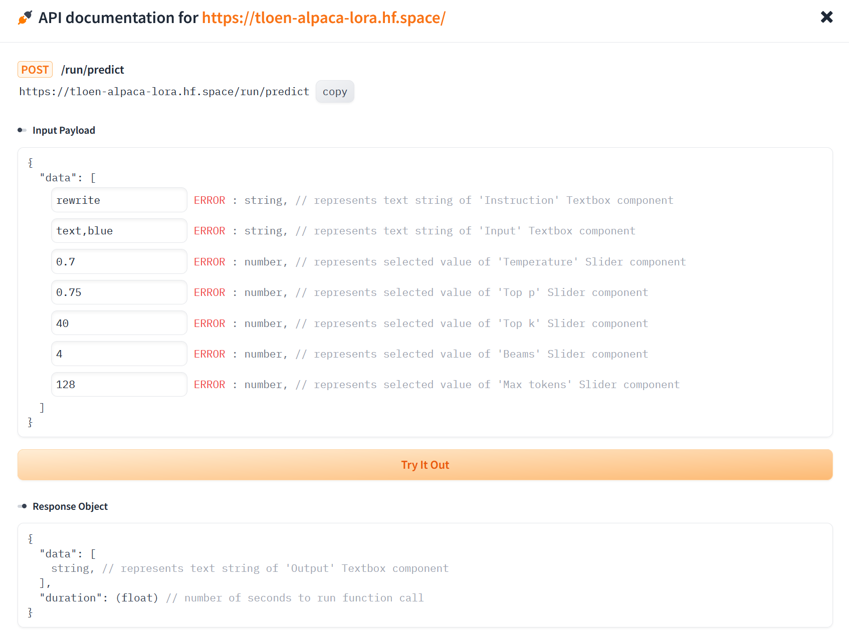 Api errors · Issue #196 · tloen/alpaca-lora · GitHub