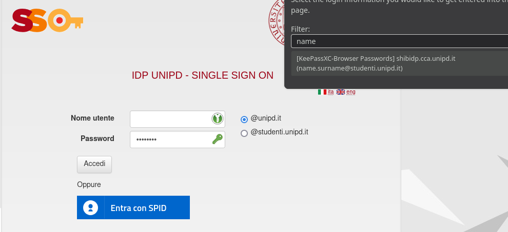 Fail to fill the username of a SSO login page · Issue #1707 · keepassxreboot/keepassxc-browser ...