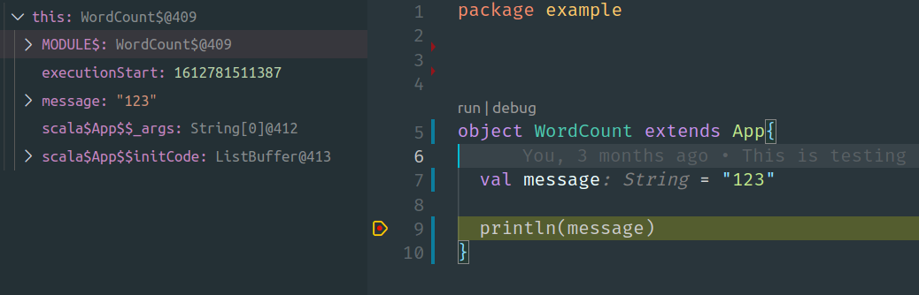 Unable to inspect when debugging object extending App trait · Issue #2482 · scalameta/metals ...