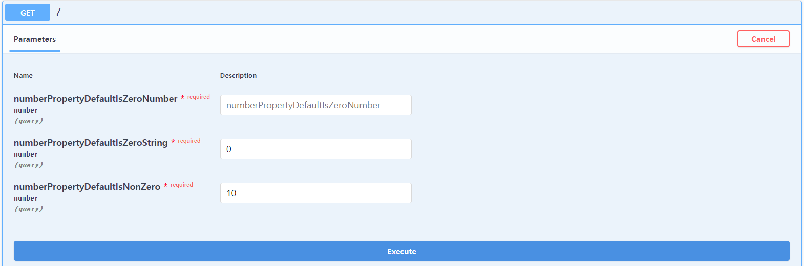 'default' option on @ApiProperty is not run as expected at number 0 · Issue #851 · nestjs ...