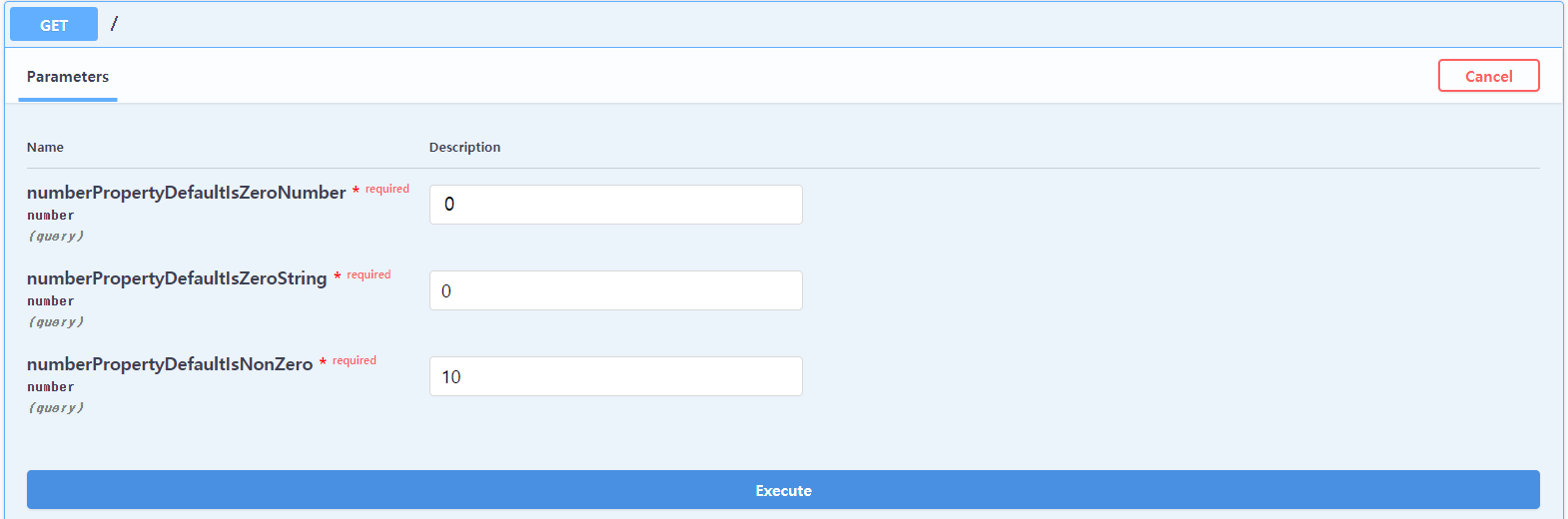 'default' option on @ApiProperty is not run as expected at number 0 · Issue #851 · nestjs ...