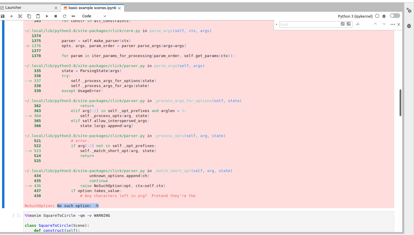 No such option: -h | magic cell commands in jupyter notebook · Issue ...
