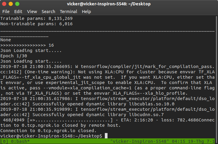 Connection to 0.tcp.ngrok.io closed. · Issue #1 · lamhoangtung/remokaggle · GitHub