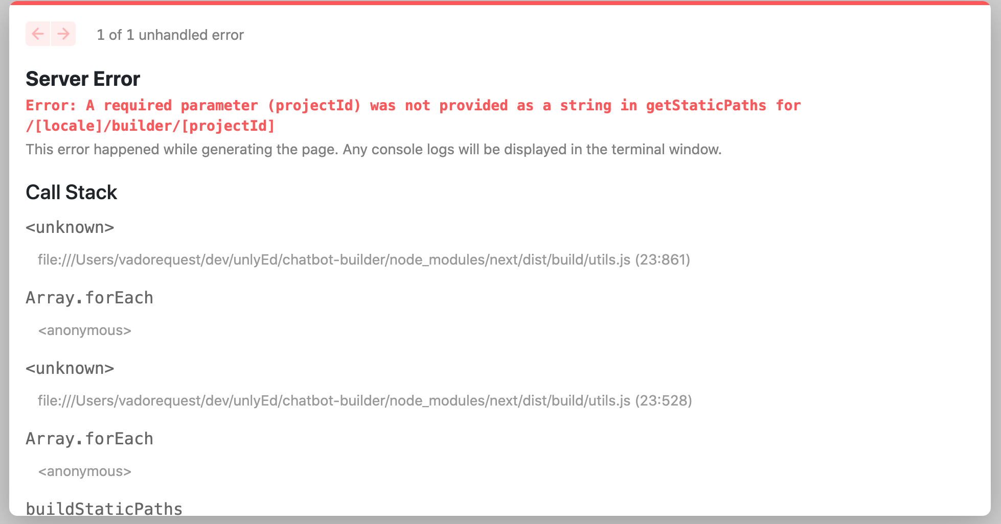Requested and resolved page mismatch when building using SSG with fallback on Vercel · Issue ...