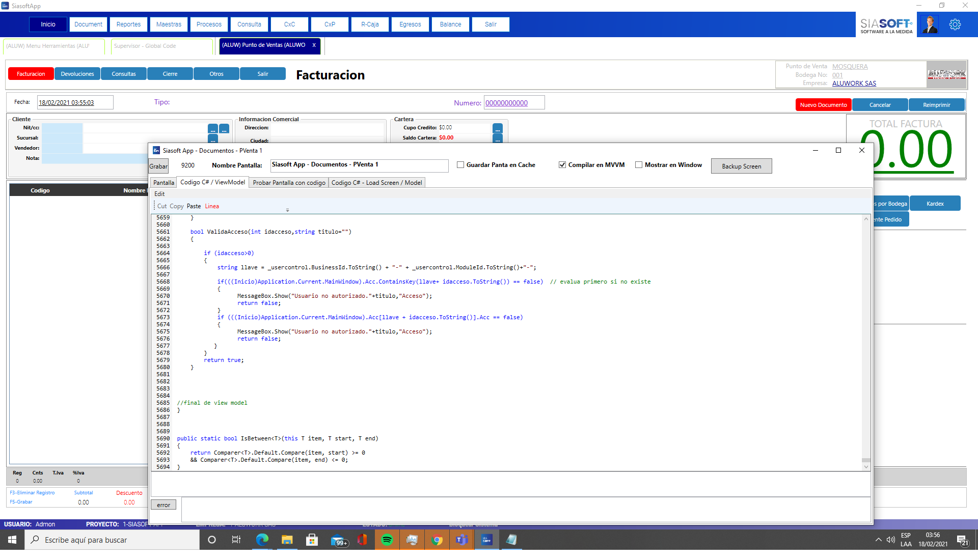 compile and display wpf screen in 1 second 5000 lines of c # + xaml ...