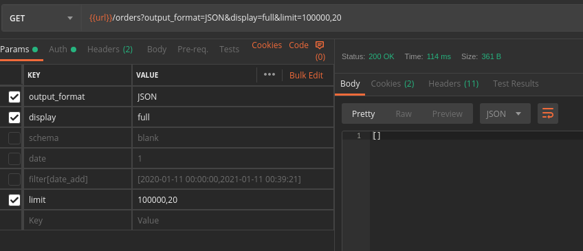 API /orders endpoint inconsistent return format of JSON · Issue #22760 · PrestaShop/PrestaShop ...