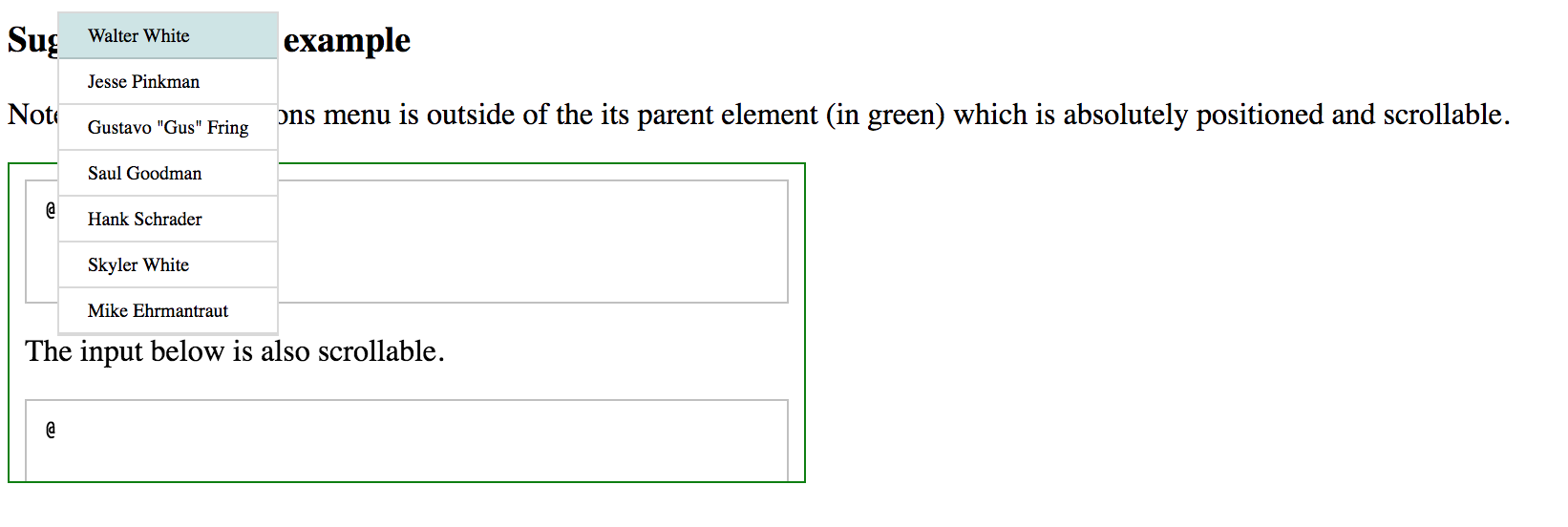 Suggestion Portal - Position Issue · Issue #309 · signavio/react-mentions · GitHub