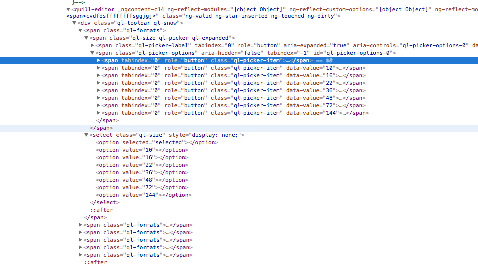Custom font sizes problem · Issue #181 · KillerCodeMonkey/ngx-quill ... Custom font sizes problem · Issue #181 · KillerCodeMonkey/ngx-quill ...