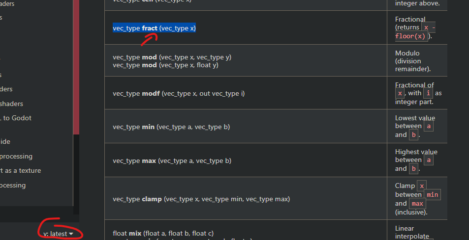 Frac(t) function typo in Visual Shader Node · Issue #61735 · godotengine/godot · GitHub