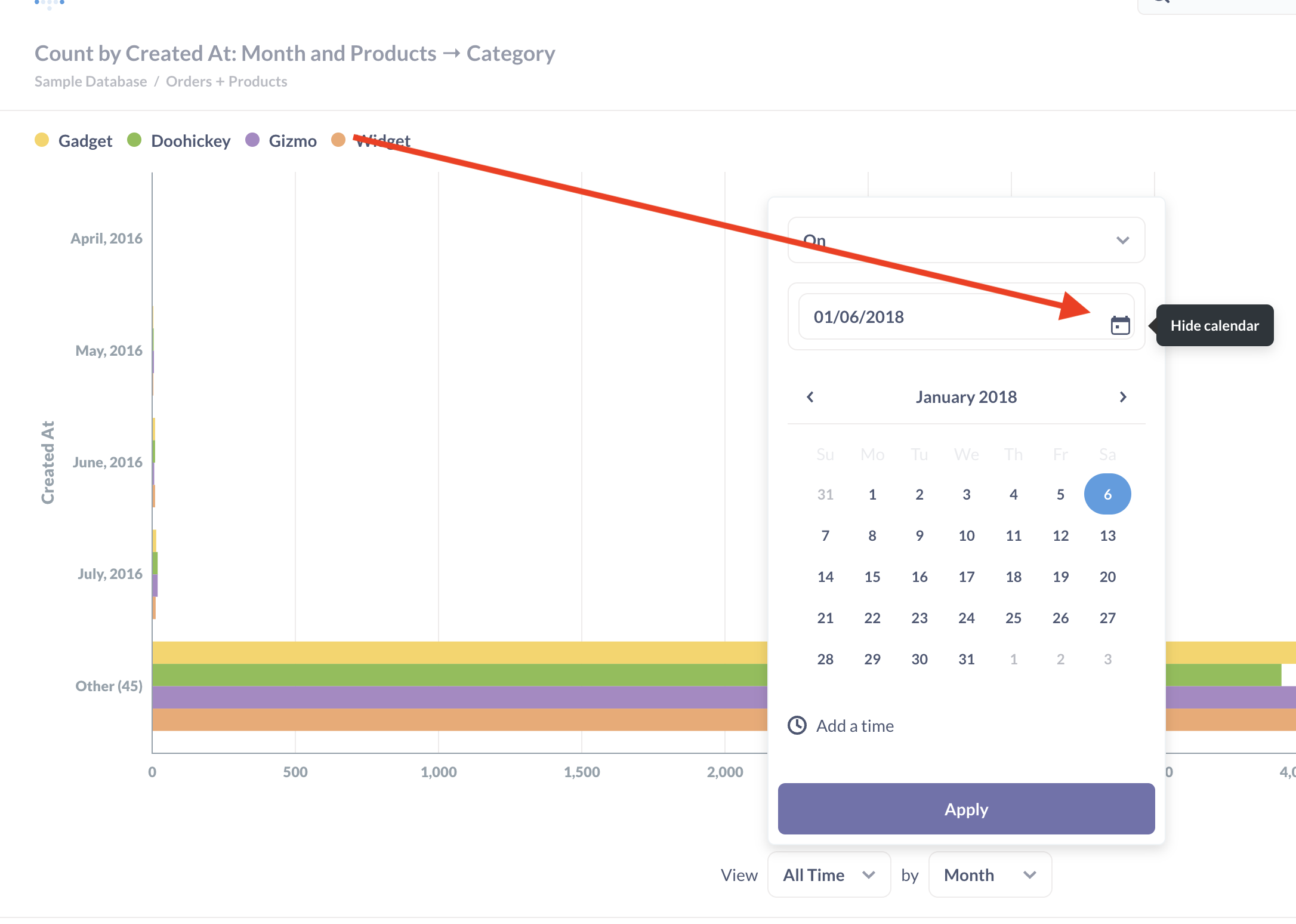 Calendar icon in breakout picker is off-position · Issue #27523 ...