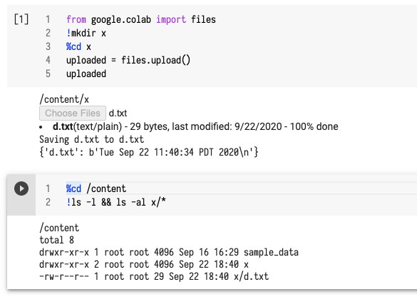 files.upload() could accept a destination directory instead of implicitly using current ...