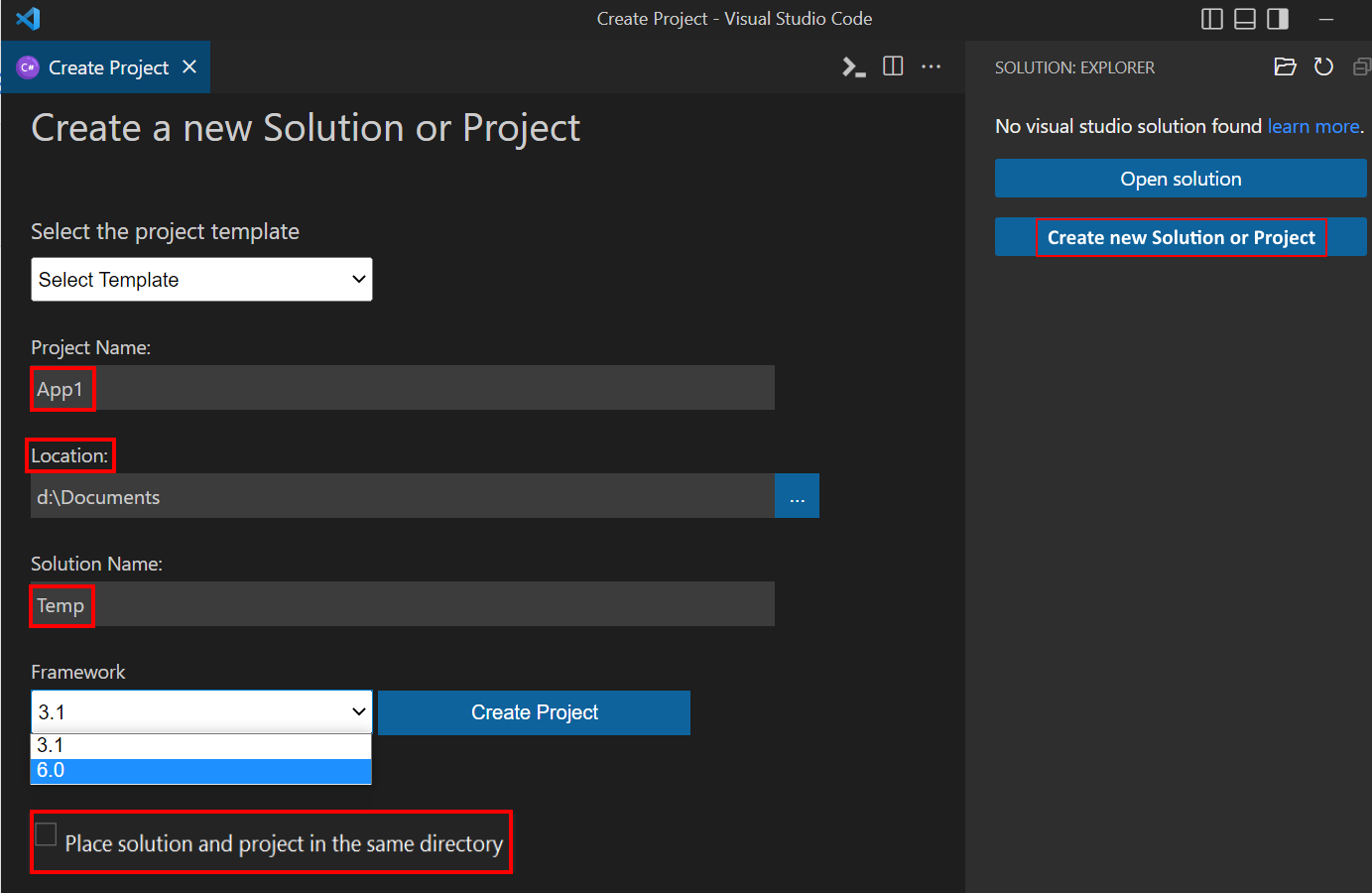 Create project when no folder is loadid into VSCode · Issue #225 ...