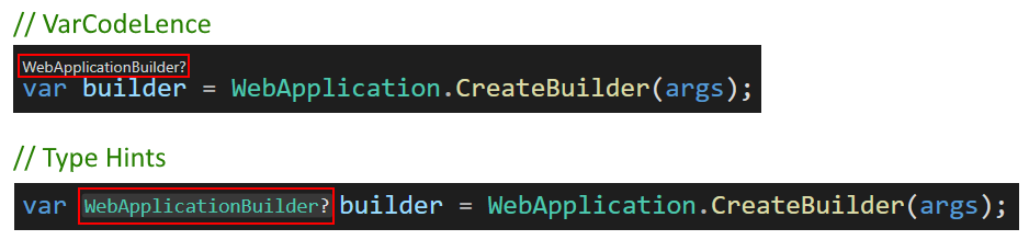 [Feature request] Var CodeLens · Issue #275 · wmjordan/Codist · GitHub