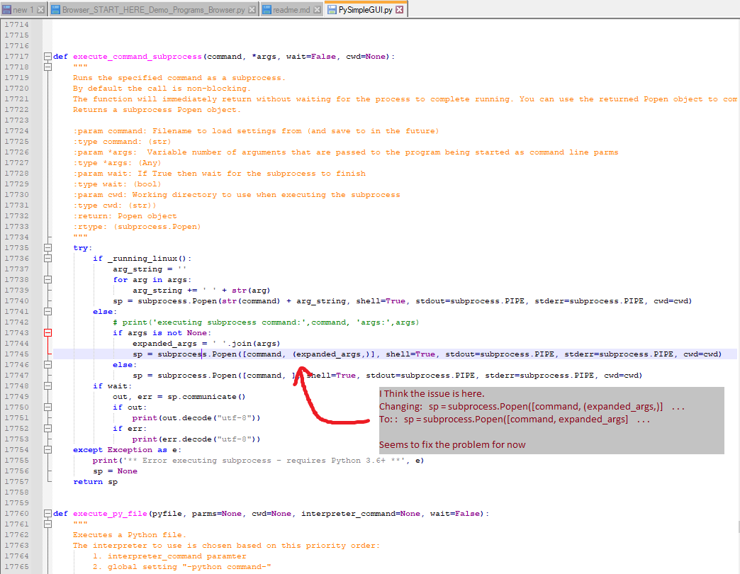 [Bug] Running any demo in Browser_START_HERE_Demo_Programs_Browser.py returns Not expecting ...