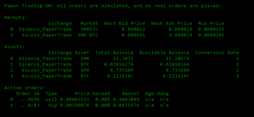 [BUG] Paper trading mode doesn't work in XEMM · Issue #1672 · hummingbot/hummingbot · GitHub