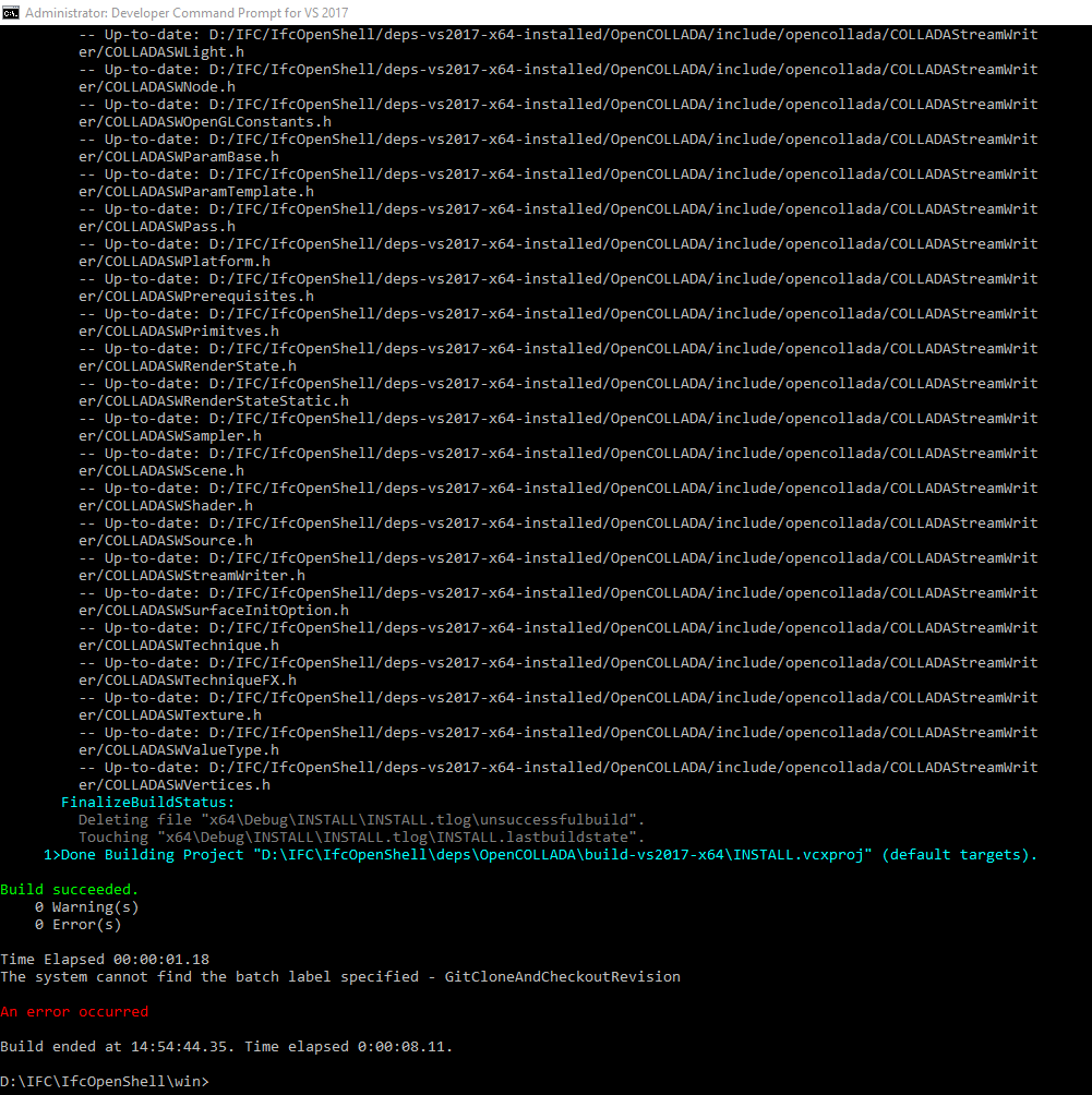 build-deps.cmd failing for windows · Issue #448 · IfcOpenShell/IfcOpenShell · GitHub