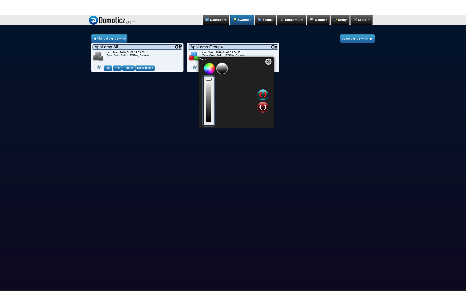 Milight Set White Mode · Issue #2303 · domoticz/domoticz · GitHub