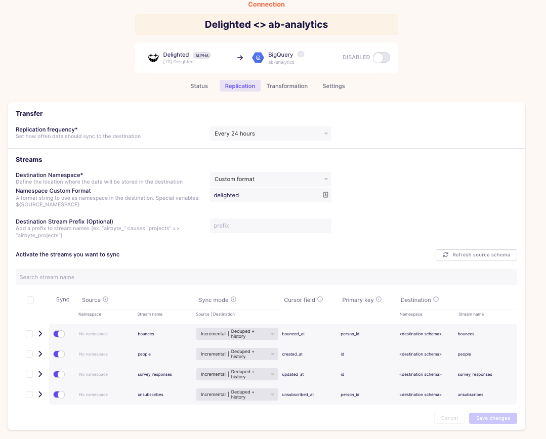 Verify and update connection setup content · Issue #13339 · airbytehq/airbyte · GitHub