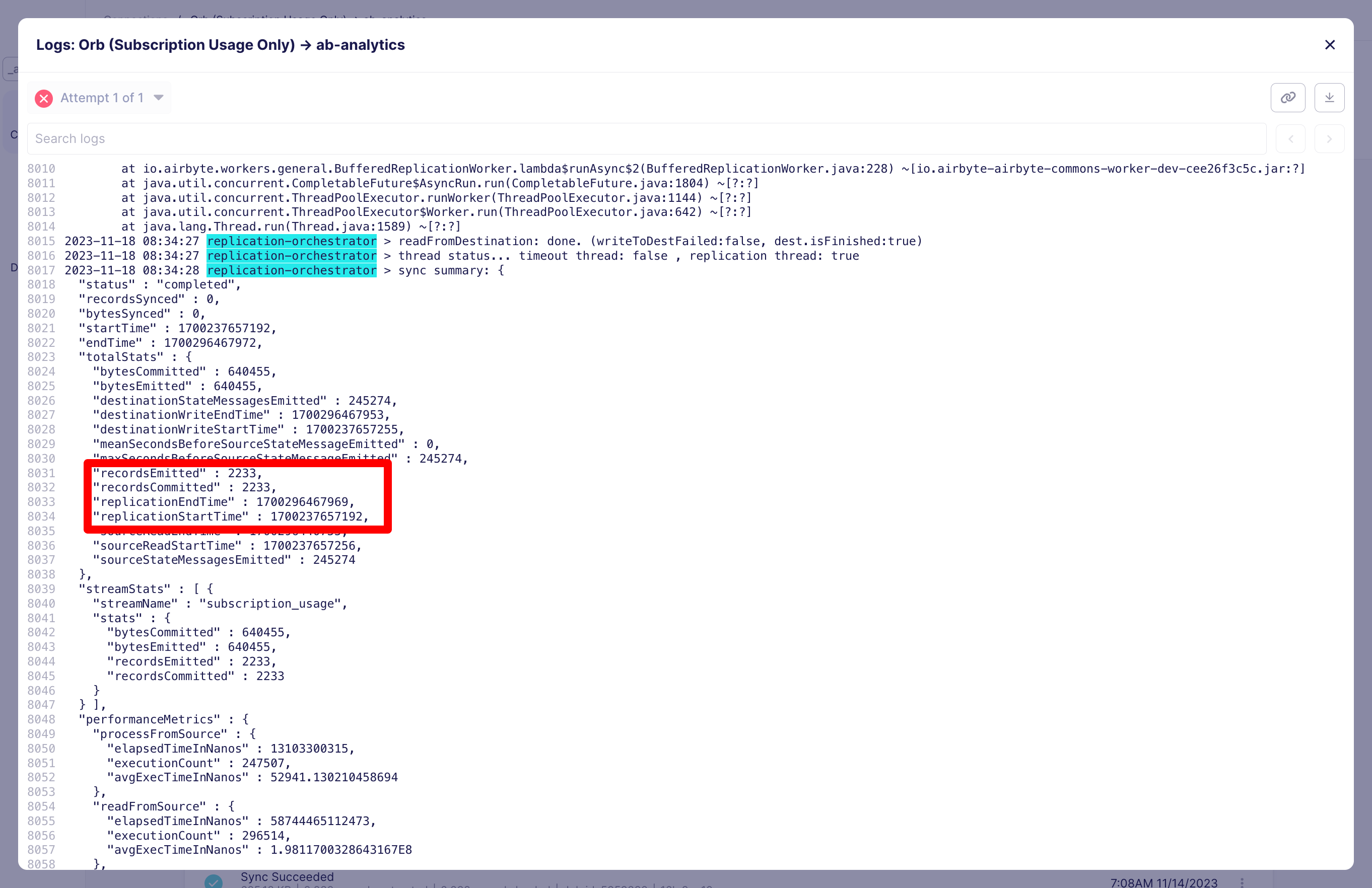 Cancelled Jobs Should Show Sync Stats · Issue 32737 · Airbytehq Airbyte · Github