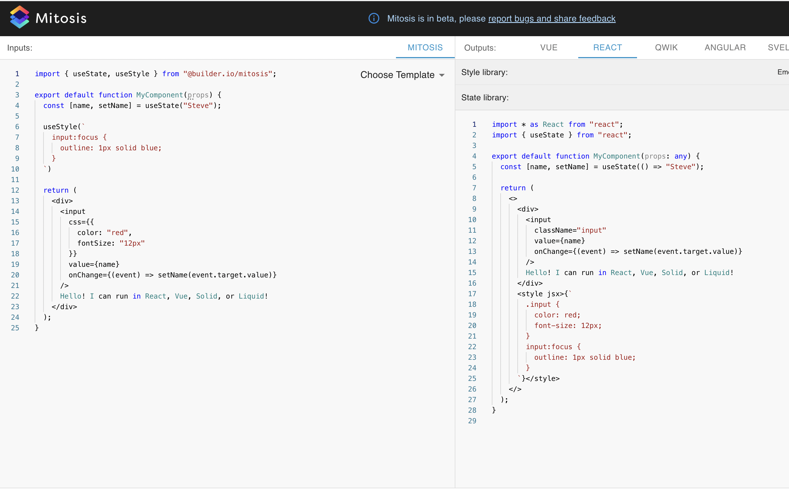 core: proposal for useStyle hook · Issue #757 · BuilderIO/mitosis · GitHub
