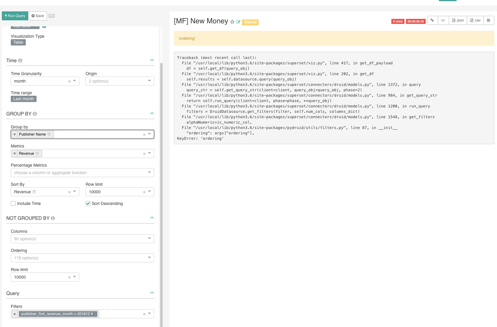 Cannot Filter Based On Druid Lookup Dimension · Issue 8831 · Apachesuperset · Github 