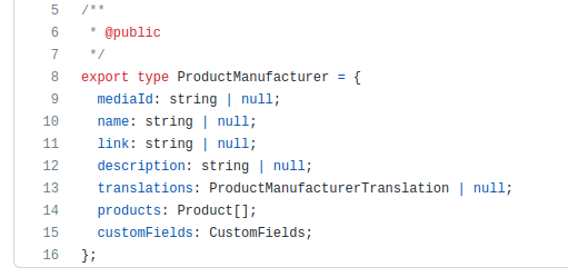 Missing values in Product and ProductManufacturer types · Issue #97 · shopware/frontends · GitHub