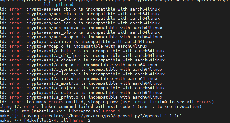 111n Compile Failed With Android Ndk R23b · Issue 18617 · Opensslopenssl · Github 