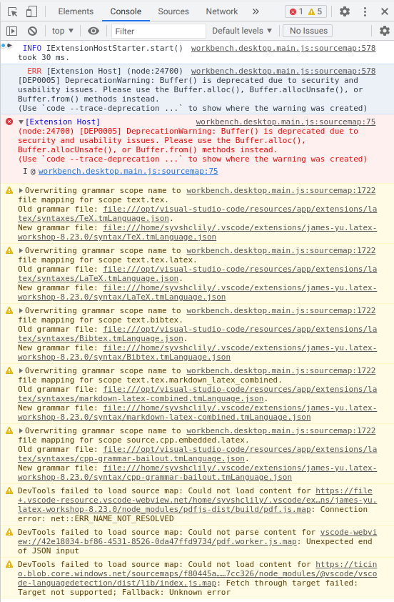 When a tex file is in `tex` or `LaTeX-expl3`, the button of view pdf disappears and snippet of ...