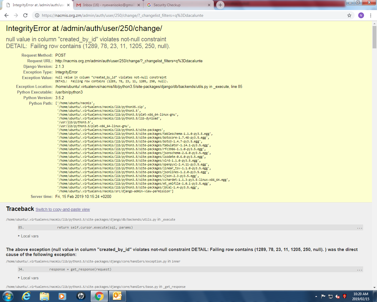 Error appears when trying to Save user dacalunte · Issue #582 ...