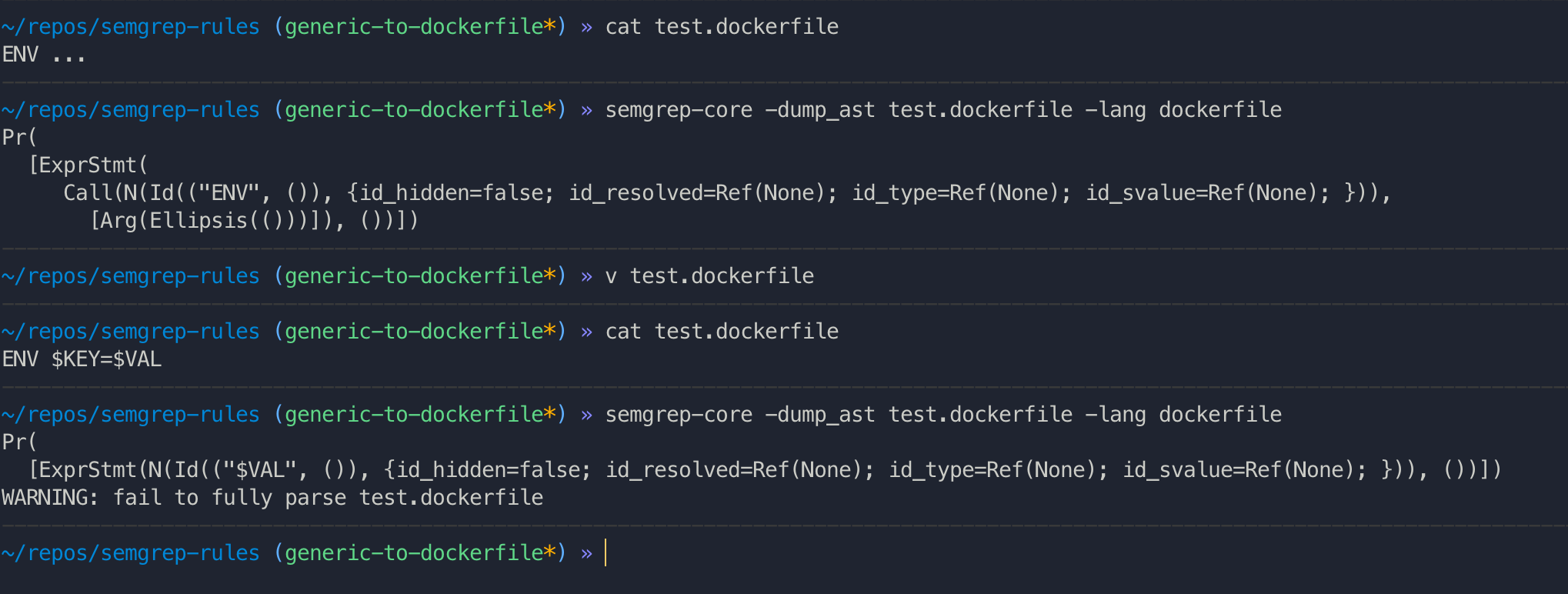 [Docker] environment variables can not be matched using metavariables in the ENV statement ...