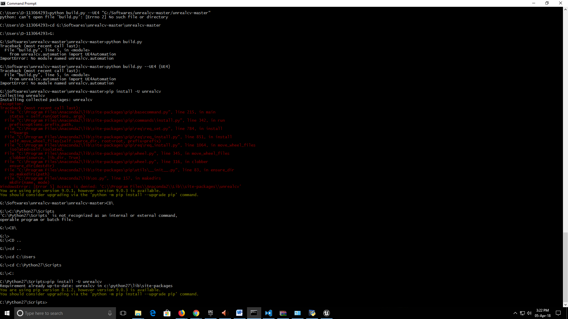 Regarding Installing the plugin from source code · Issue #123 · unrealcv/unrealcv · GitHub