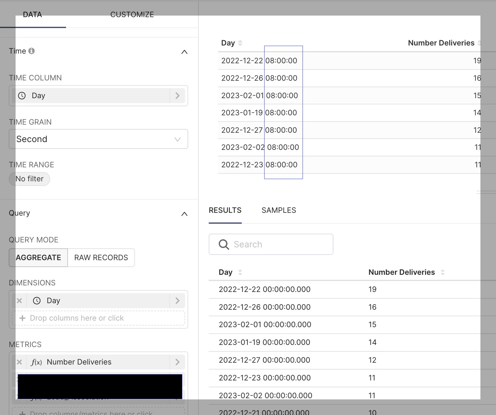 Superset Default Table Chart Adding 8 Hours To The Timestamp When Using