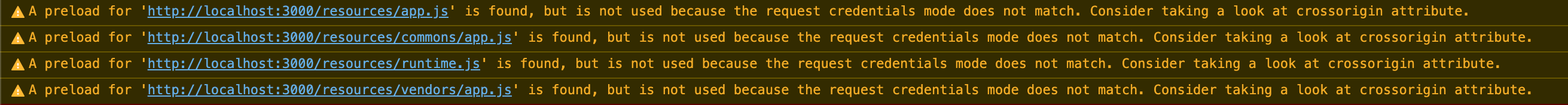 nuxt-bridge js is found but is not used because the request credentials mode does not match ...