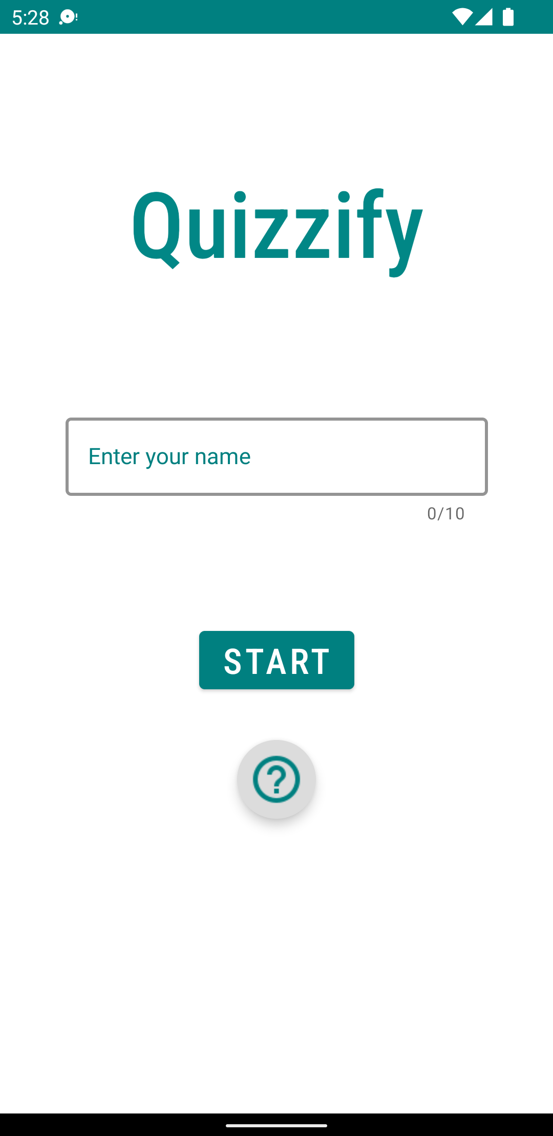 GitHub - kaustubhakalucifer/Quizzify: Android Quiz app which loads 10 different questions from ...