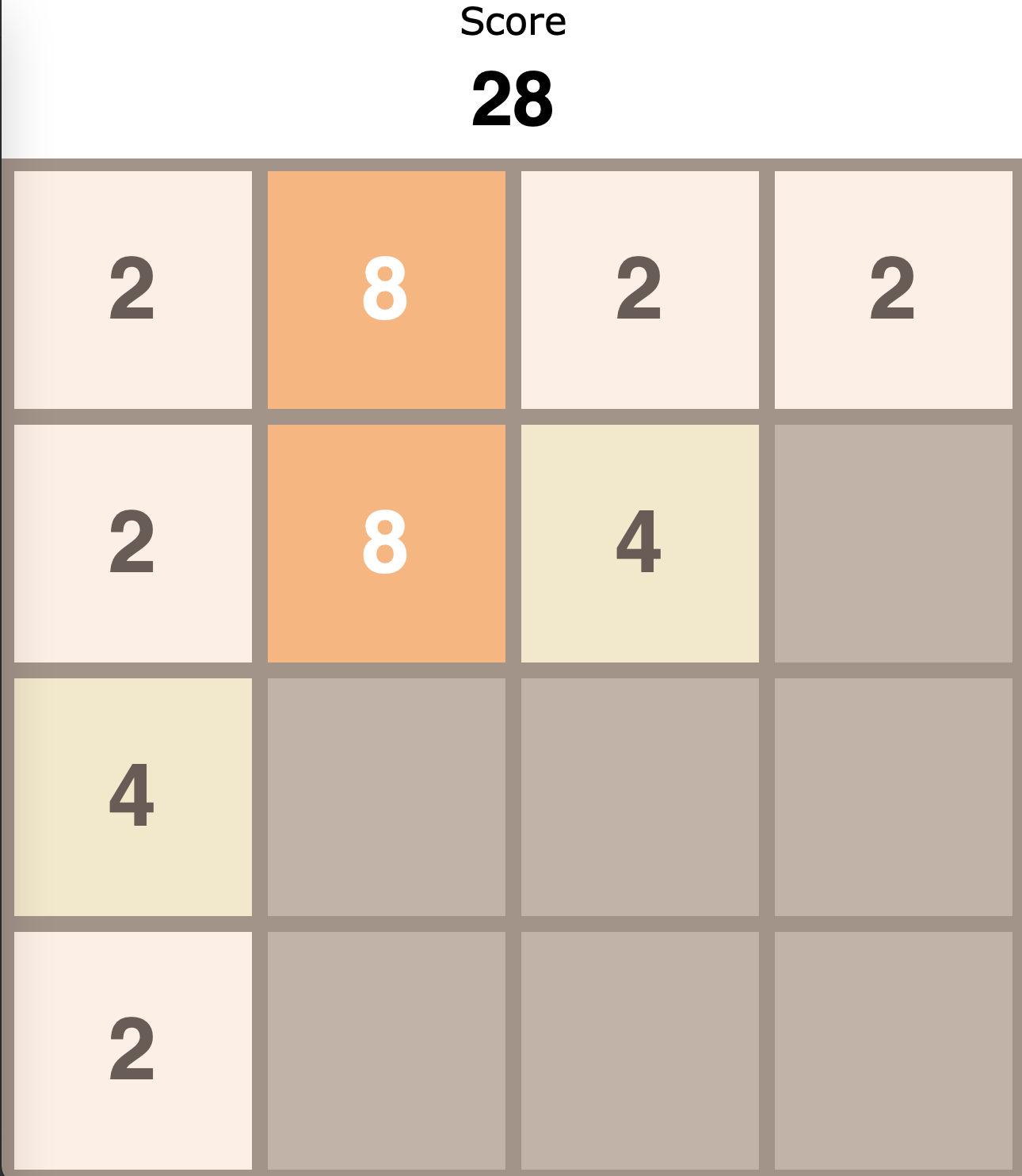 GitHub - DimoDimchev/2048: A desktop version of the famous 2048 game, built with Python and TKinter