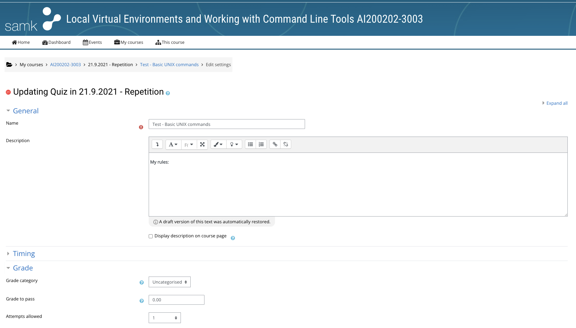 GitHub - kulttuuri/samk-moodle-modern-styles: Modern styles for SAMK ...