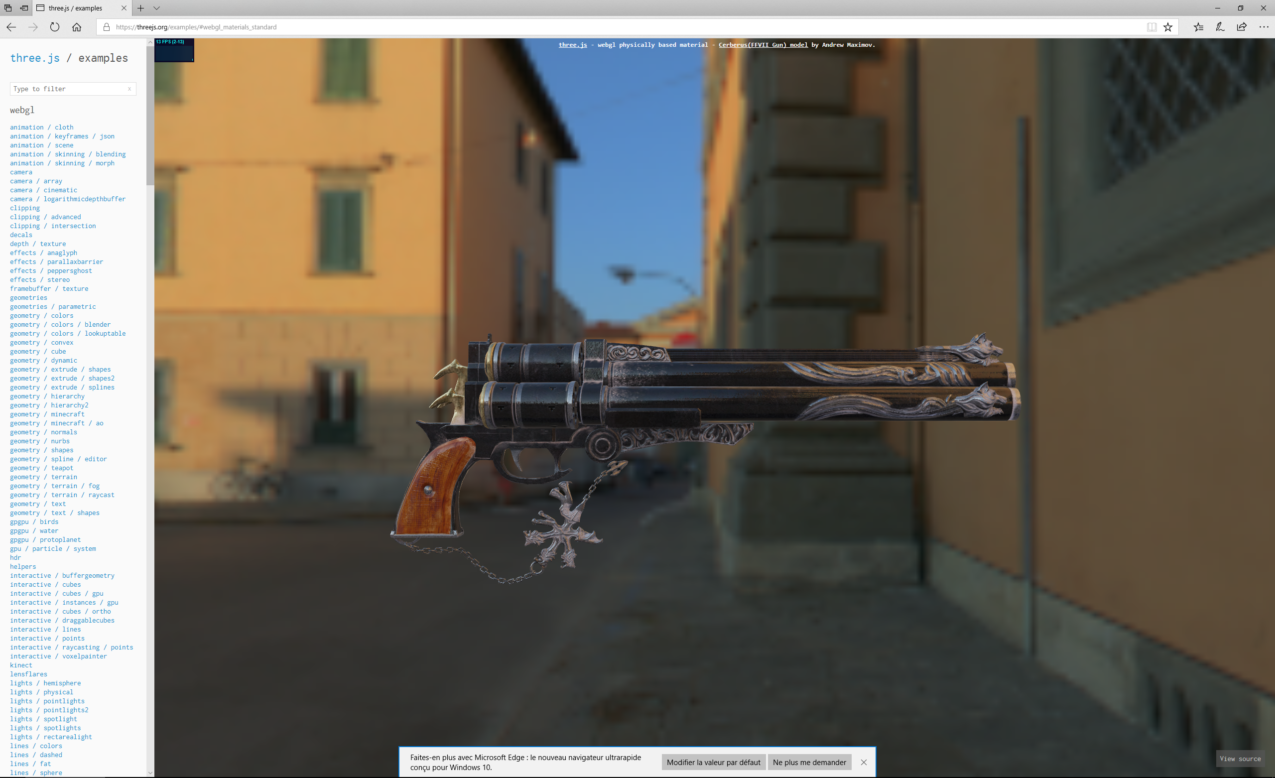 Envmap example : Different rendering depending on the browser · Issue #13935 · mrdoob/three.js ...